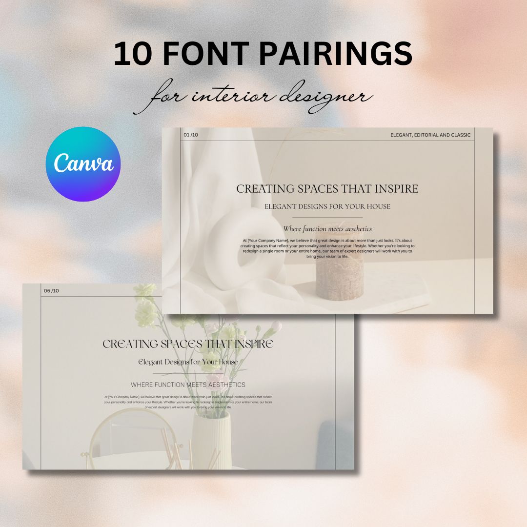 Professional Font Pairings – Site Vee