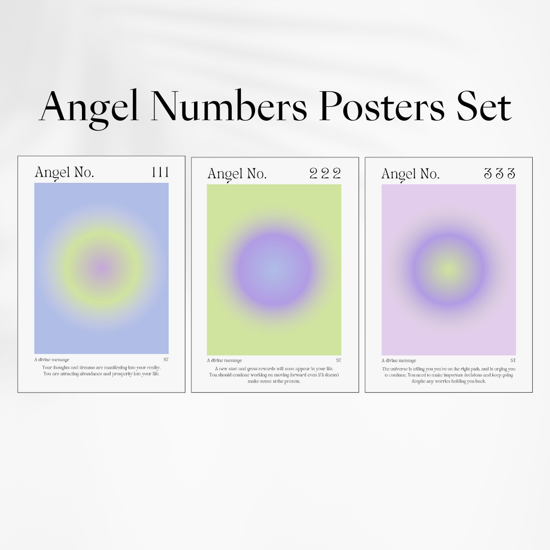 3 Angel Numbers Printable Wall Art – Site Vee